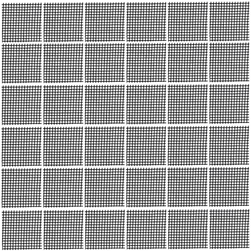 Lainrrew 50 Pcs Flower Pot Hole Mesh Pad, Square Bonsai Mesh Drainage Screens Bonsai Pot Bottom Grid Mat Drainage Mesh Hole Screen, Gardening Gifts for Women, 2 Inch