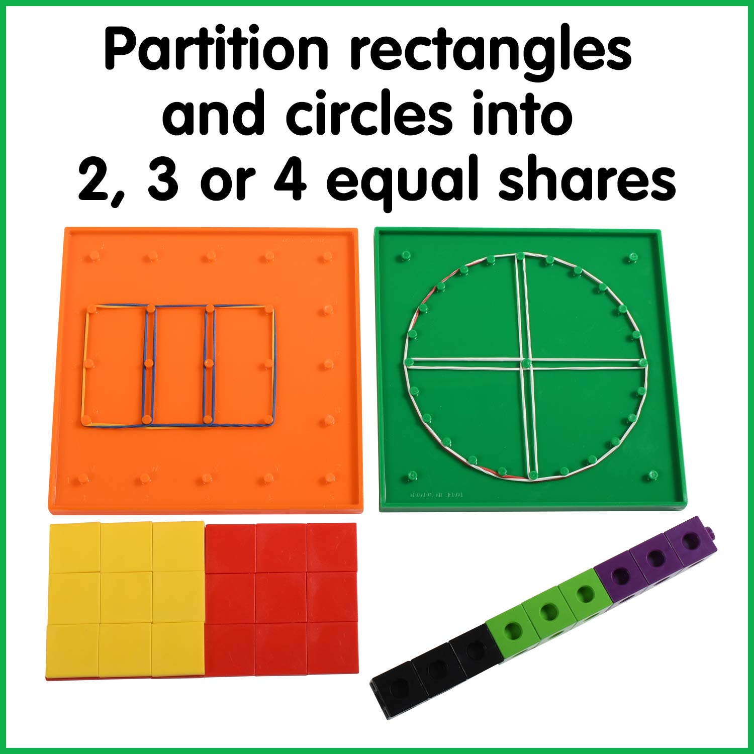 edxeducation Classroom Math Kit - For Grades 1 and 2 - Teach Early Math - Includes 22 Versatile Teaching Resources and Manipulatives