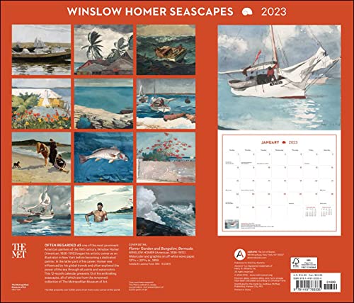 Winslow Homer Seascapes 2023 Wall Calendar
