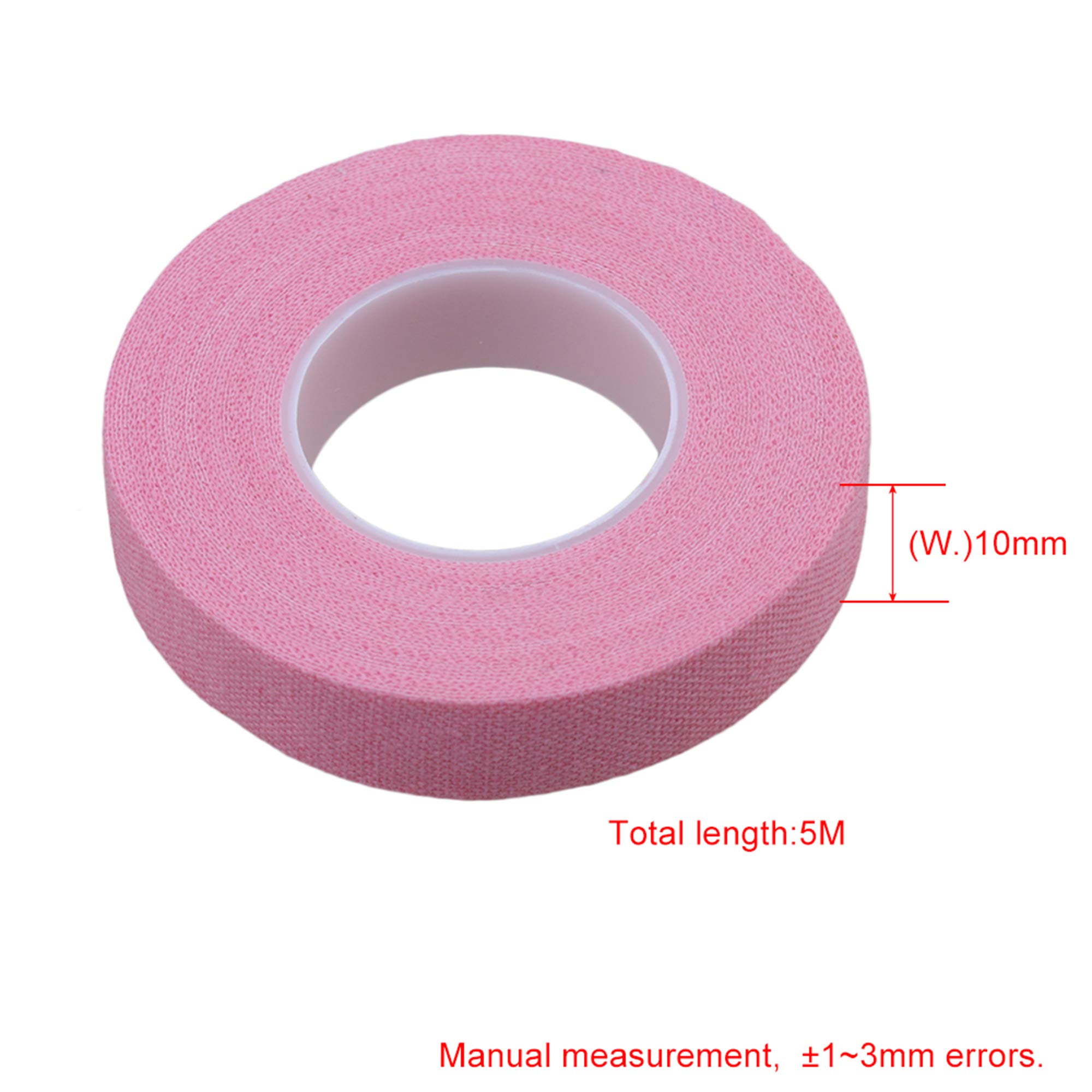 Yibuy Pink Finger Adhesive Tape 5 Meter Length for Strings Instrument Pack of 20
