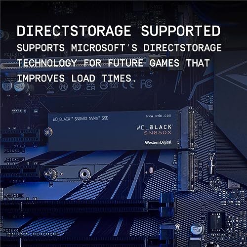 WD_BLACK 4TB SN850X NVMe Internal Gaming SSD Solid State Drive - Gen4 PCIe, M.2 2280, Up to 7,300 MB/s - WDS400T2X0E