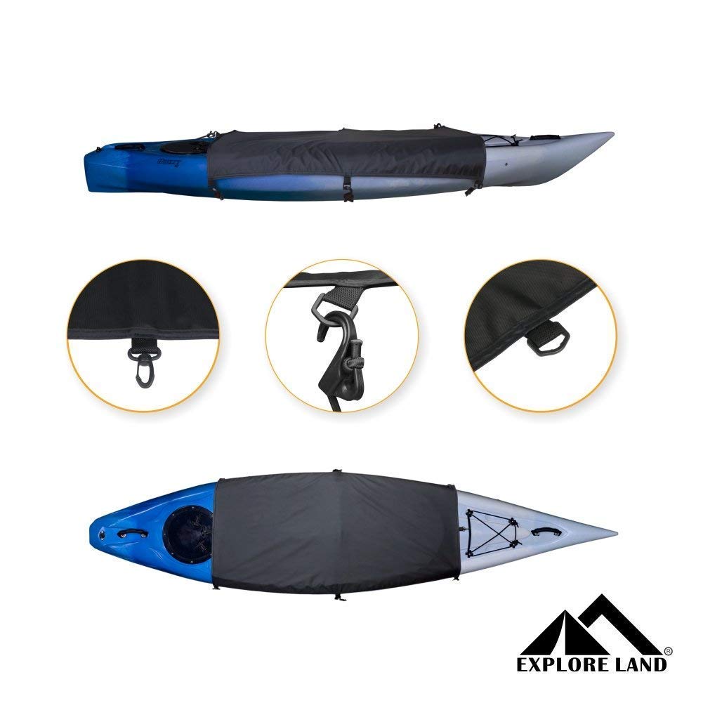 Explore Land Universal Kayak Cockpit Drape Waterproof Seal Cockpit Cover for Indoor and Outdoor Bundle 3 Pack Large, 60x29 inches