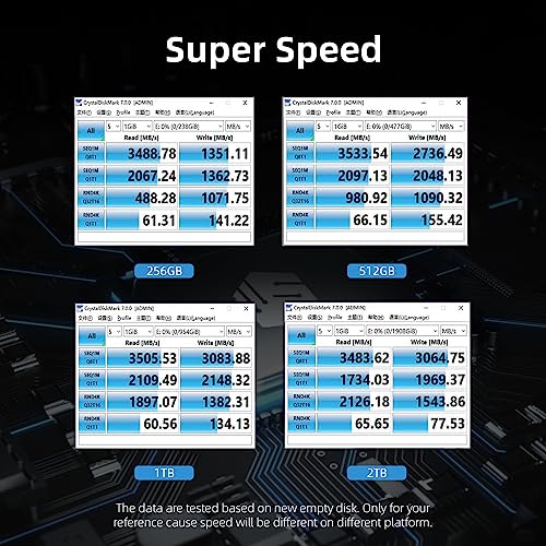 KingSpec 512GB NVMe SSD for MacBook, Ultra-Slim M.2 PCIe Gen3x4 Internal Solid State Drive with 3D NAND Flash, Compatible with MacBook Air 2013-2017 / MacBook Pro (Retina) 2013-2017 / iMac/Mac