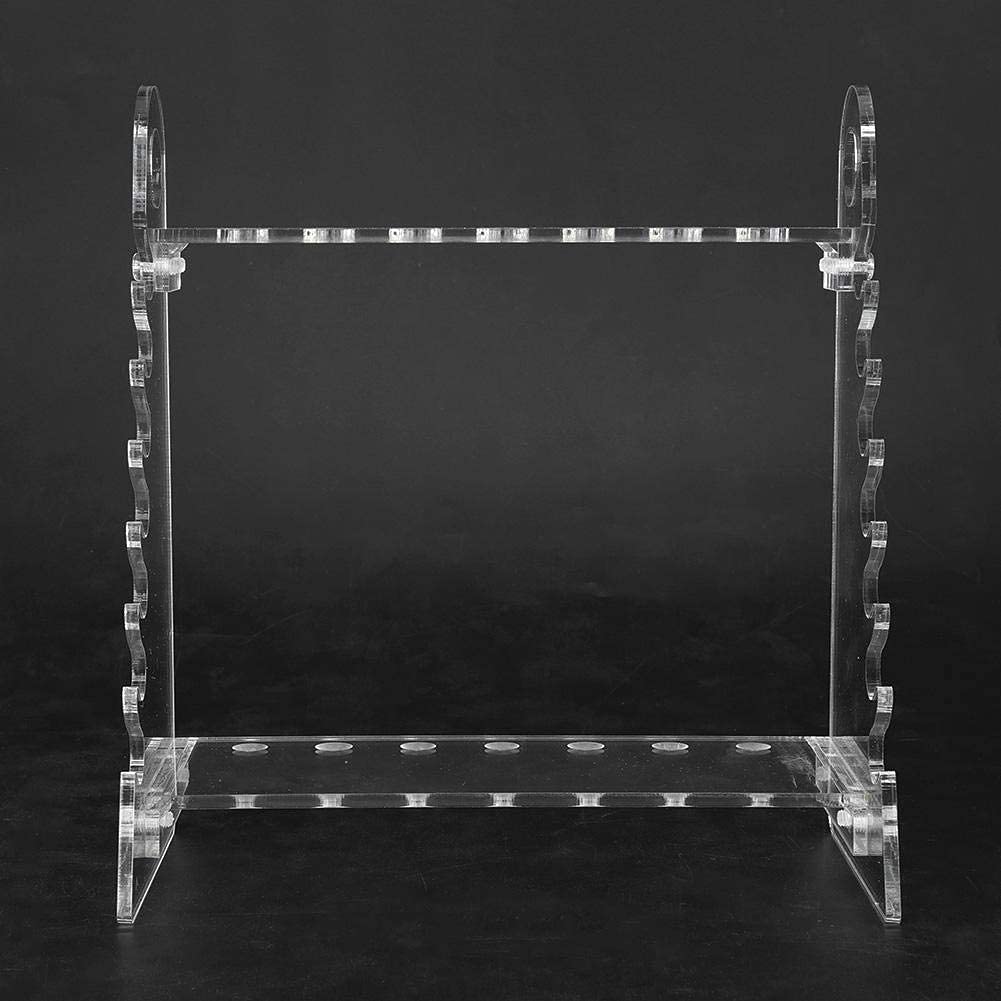 Pipette Rack, Organic Glass Trapezoid Pipette Supporting Holder 1.5cm Hole Diameter Pipette Rack for Experiment