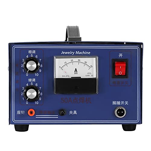 HPDONM 2 in1 Pulse Sparkle Spot Welder Gold Silver Platinum Jewelry Welding Machine 50A 300W Professional Jewelry Tool,AC 220V/110V