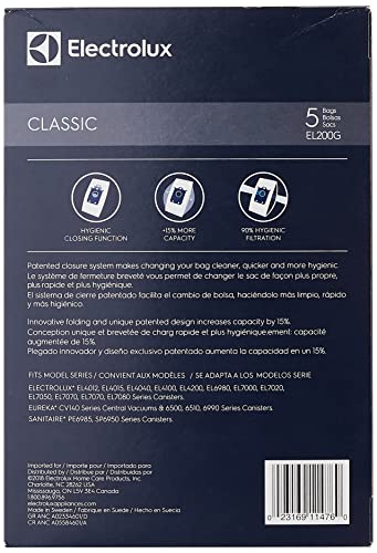 ELECTROLUX HOMECARE PRODUCTS Electrolux EL200G s Classic Paper Vacuum Bag, 5, Brown
