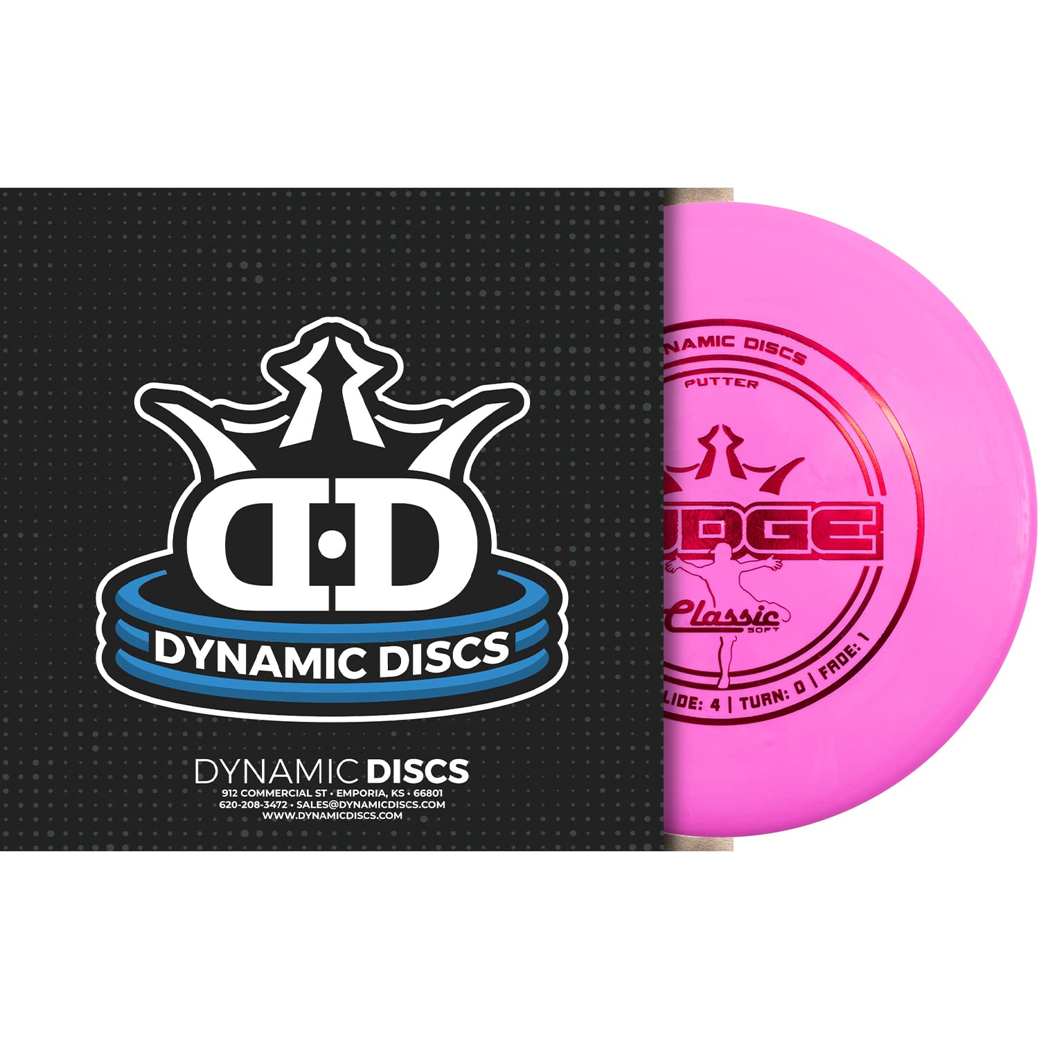 Dynamic Discs Classic Soft Emac Judge Disc Golf Putter | Great Putt and Approach Frisbee Golf Disc for Beginners | Designed by Disc Golf World Champion Eric McCabe (Blue)