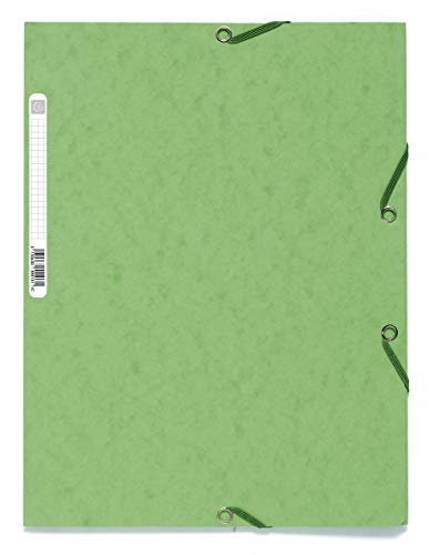 Exacompta 55510AMZE Elasticated Folders with 3 Flaps Glossy Card 10 + 1 Free 24 x 32 cm 400 g 10 Assorted Colours Pack of 11