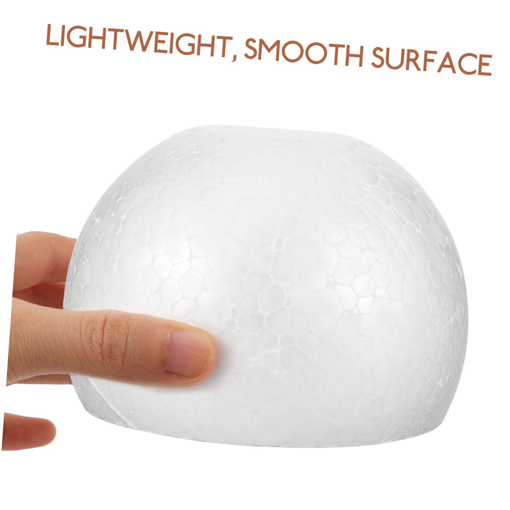 FUNOMOCYA Spherical Cake Mold polystyrene Cake Dummy Cake Rounds Half Ball Cake Dummy Blocks Wedding Ceremony Decorations Multi-Function Cake Model to Rotate White Foam Flat Party Supplies