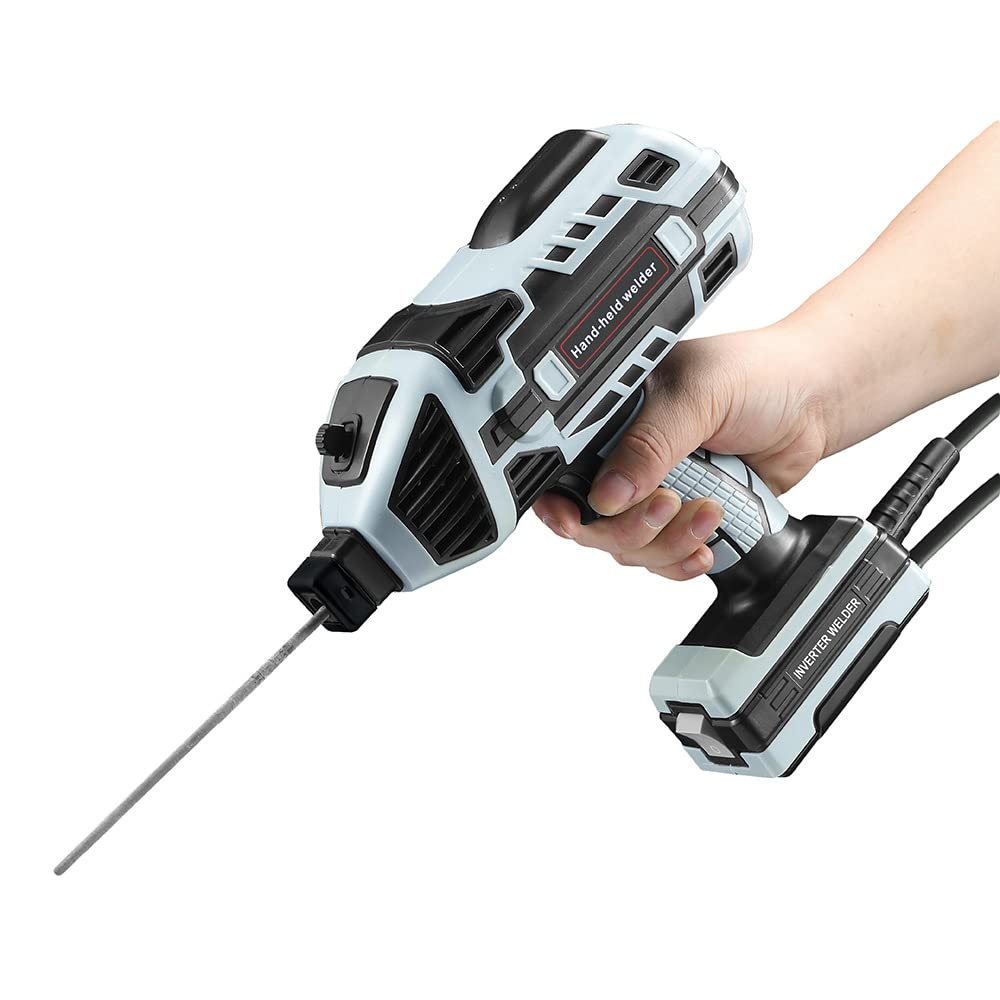 KERUIDEER Portable Welding Machine 110v welding machine small copper electrodes for spot welding machine 4 in 1 welding machine(Grey)