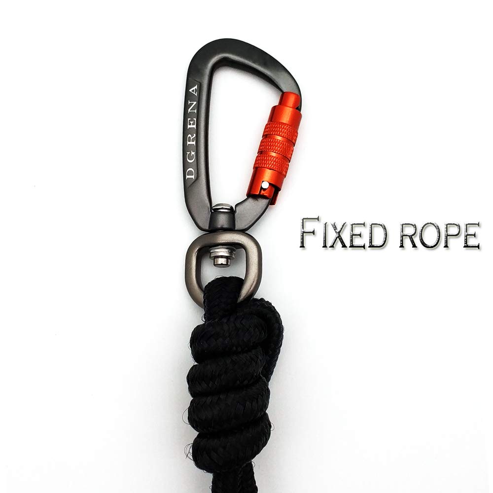 DGRENA Carabiner, Keychain, Spring Buckle,Made of high Hardness Aluminum which is Suitable for hammocks, Home Tools, Camping, Hiking, utilities, and etc. (Gray)