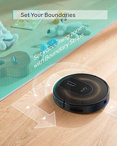 eufy by Anker, RoboVac G30 Edge, Robot Vacuum with Smart Dynamic Navigation 2.0, 2000Pa Suction, Wi-Fi, Boundary Strips, for Carpets and Hard Floors. (Renewed)