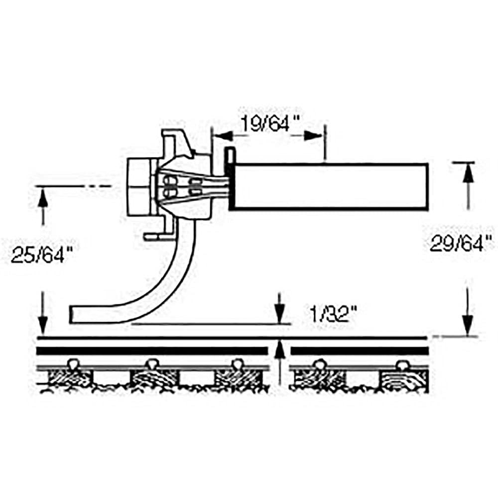 HO Whisker Shelf Coupler, 19/64" Center (2pr)
