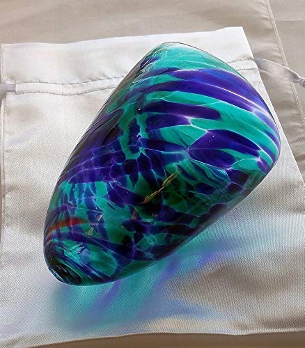 Jewish Wedding Glass to Break - Blue and Purple