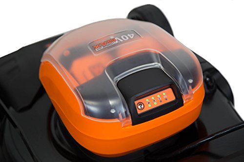 WEN 40441 40V Max Lithium Ion Cordless Lawnmower, 21-Inch Deck