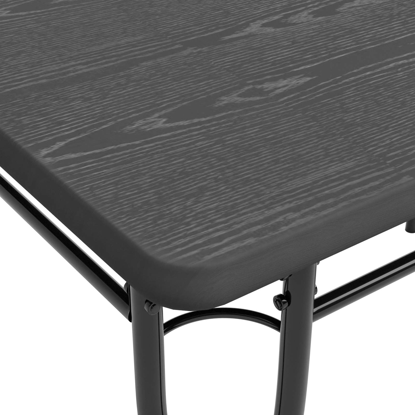 Easyzon Dining Table Set for 4 Black, Kitchen Table and Chairs for 4, Space Saving Dining Room Set for Apartment, Counter Height Breakfast Nook Table Set, Dinner Table Dinette Set for 4, Wood