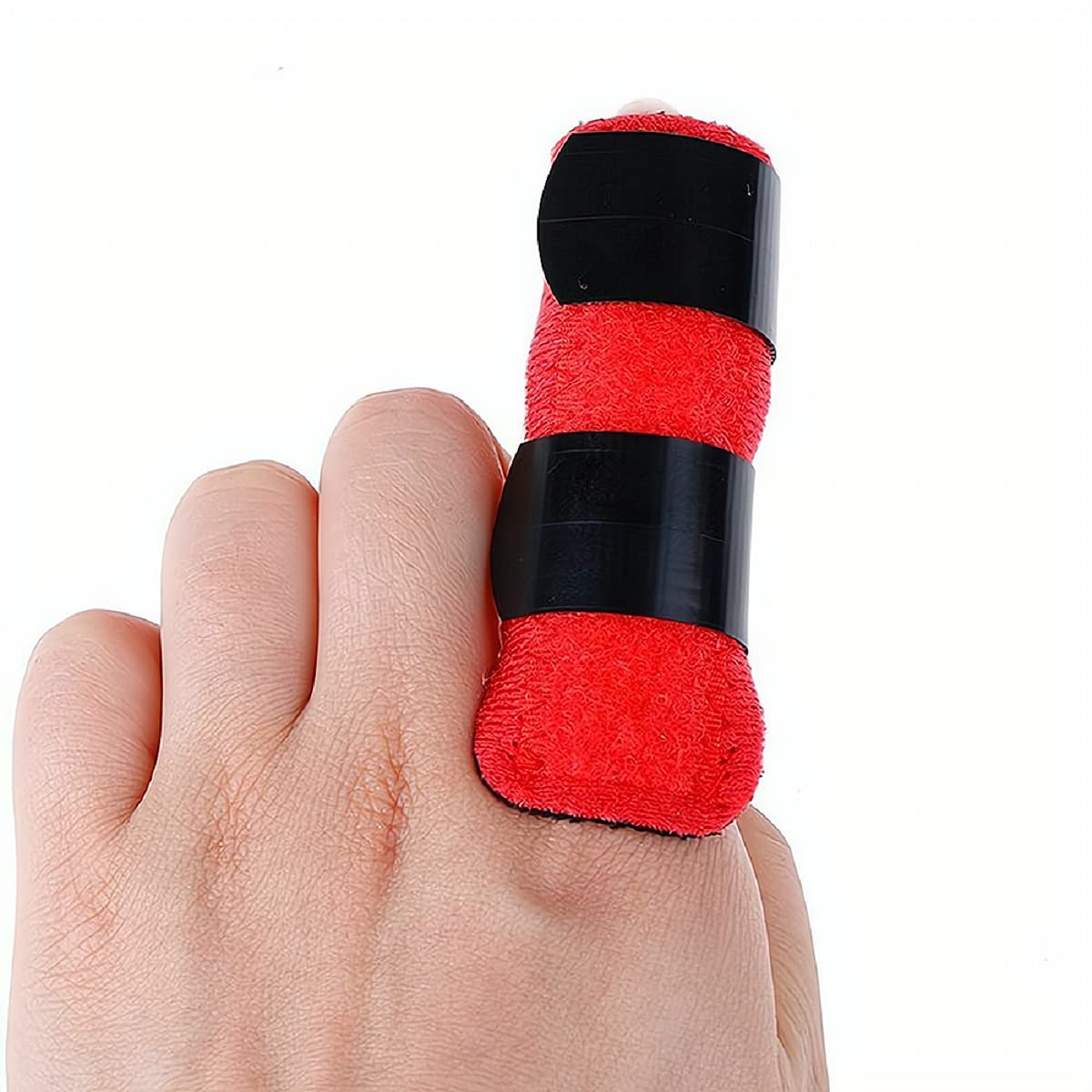 Finger splint , Trigger Finger Splint , Arthritis Injuries Splints Straightenin , Stabilize Arthritis Sprains , Adjustable Fixing Finger Fractures Splints, Finger Trigger Knuckle Protect 2 PCS(red)