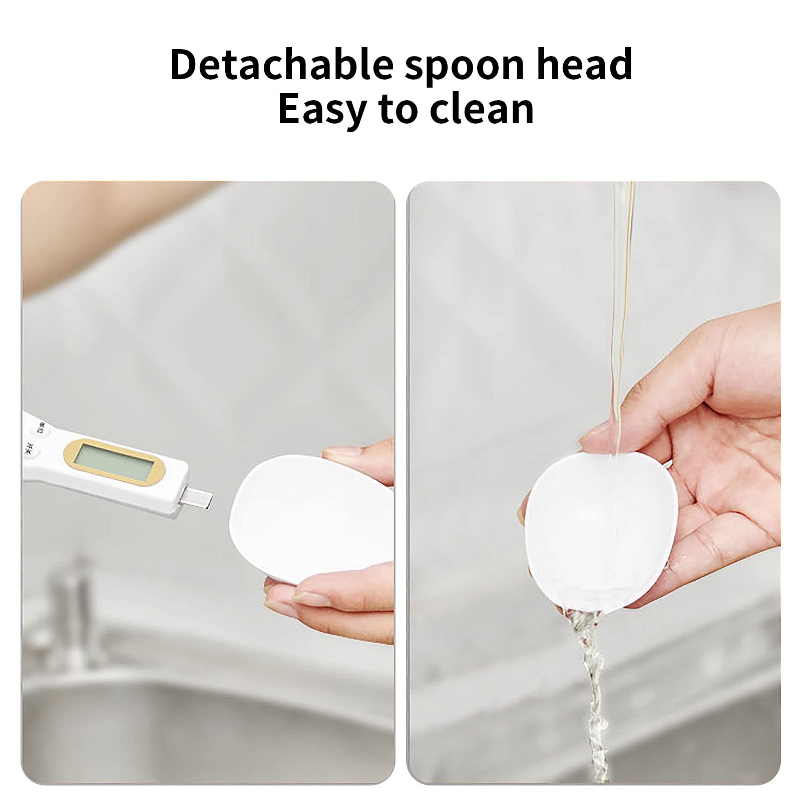 Digital Food Scale Food Scale: Spoon Scale,Electronic Food Scale Digital Spoon Scale 500g/0.1g Small Scale with LCD Display Digital Kitchen Scale for Coffee Power,Pills,Tea,Flour,Oil,Baking.