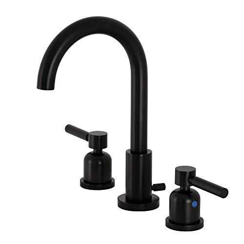 Kingston Brass FSC8920DL Concord Widespread Bathroom Faucet, Matte Black