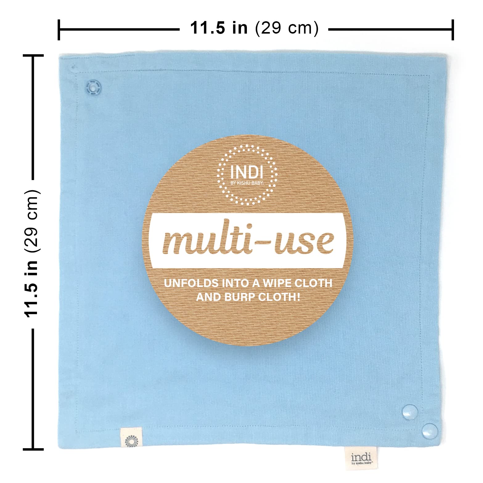 Kishu Baby Indi - GOTS Organic Muslin Bandana Scarf Bibs - Set of 5 (Northwest Bundle)