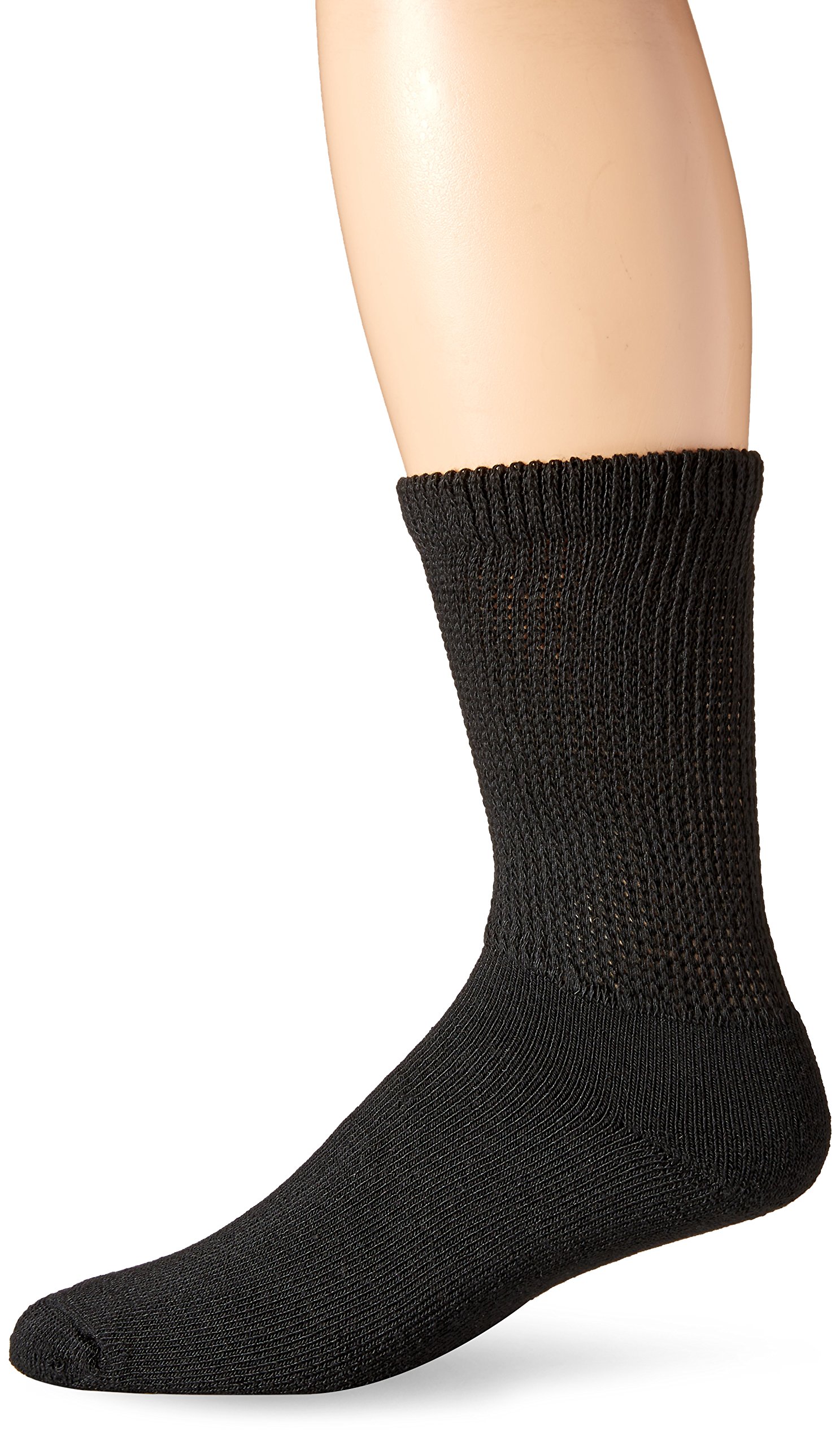 Dr. Scholl's Men's Plus Diabetes & Circulatory (1pk), Black, Shoe Size: 12.5-15