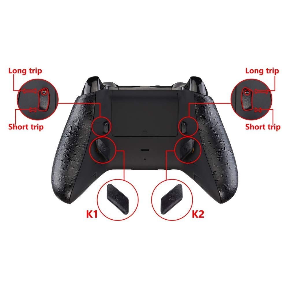 eXtremeRate Lofty Programable Remap & Trigger Stop Kit & WWII US Army Overlord Patterned Faceplate Shell for Xbox One S & Xbox One X Controller Model 1708 - Controller NOT Included
