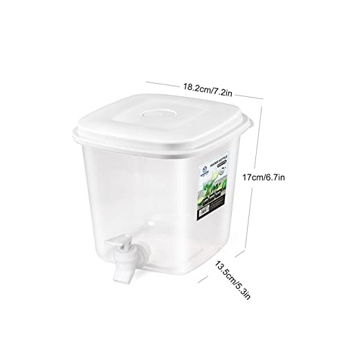 MISNODE Plastic Drink Dispenser Large Capacity 3.5L Beverage Dispenser Durable Dispenser Refrigerator Beverage Bucket Daily Use Drink Dispensers for Parties Camping Fridge