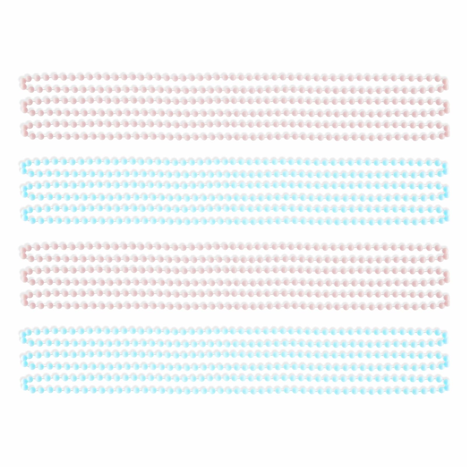 Sparkle and Bash Baby Gender Reveal Party Favors, Team Boy and Girl Button Pins, Bead Necklaces (48 Pieces)