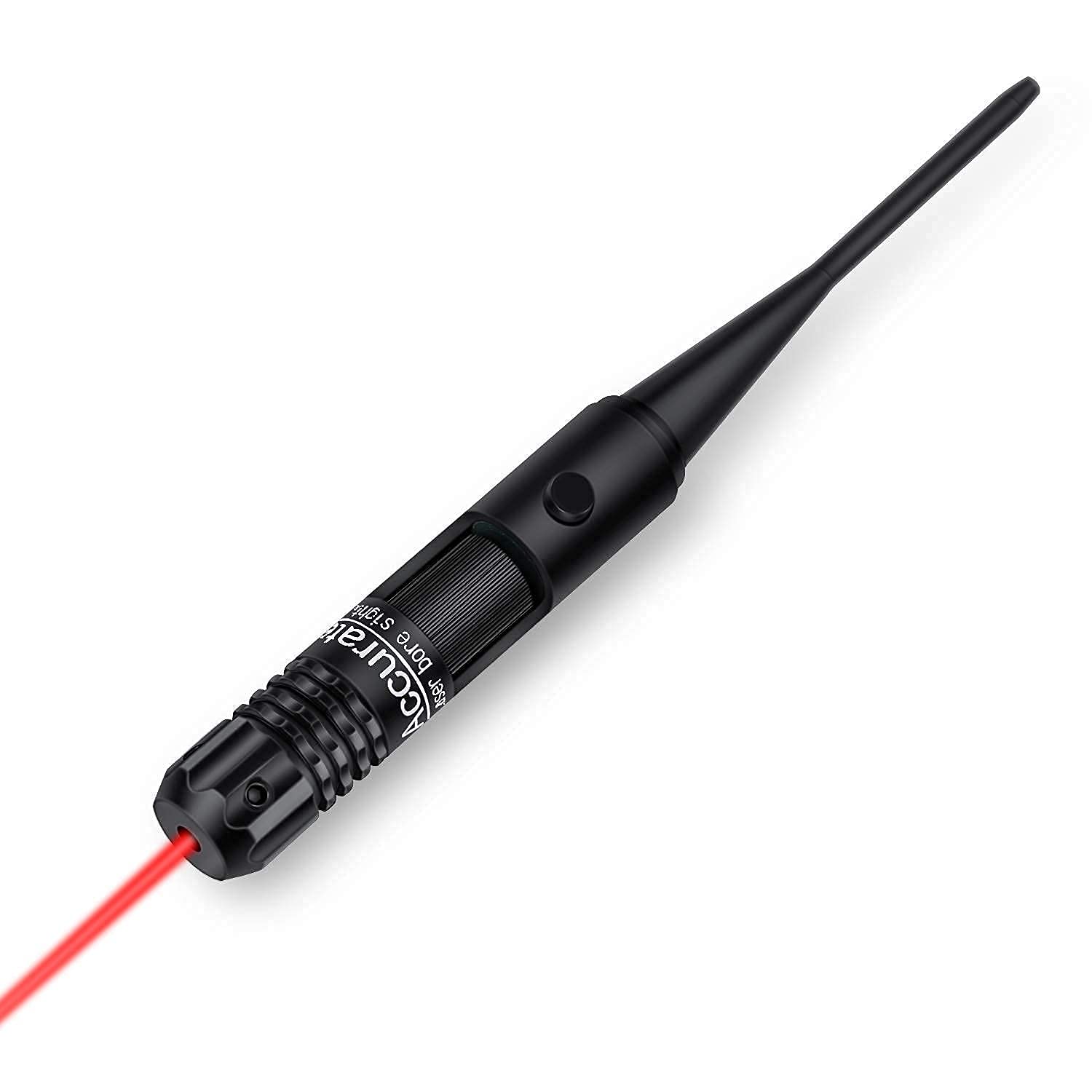 EZshoot BoreSighter for 0.177 to 0.54 Caliber and Red Dot Laser Sight Tactical 20mm Standard Picatinny Weaver Rail for Pistol Handgun Gun Rifle