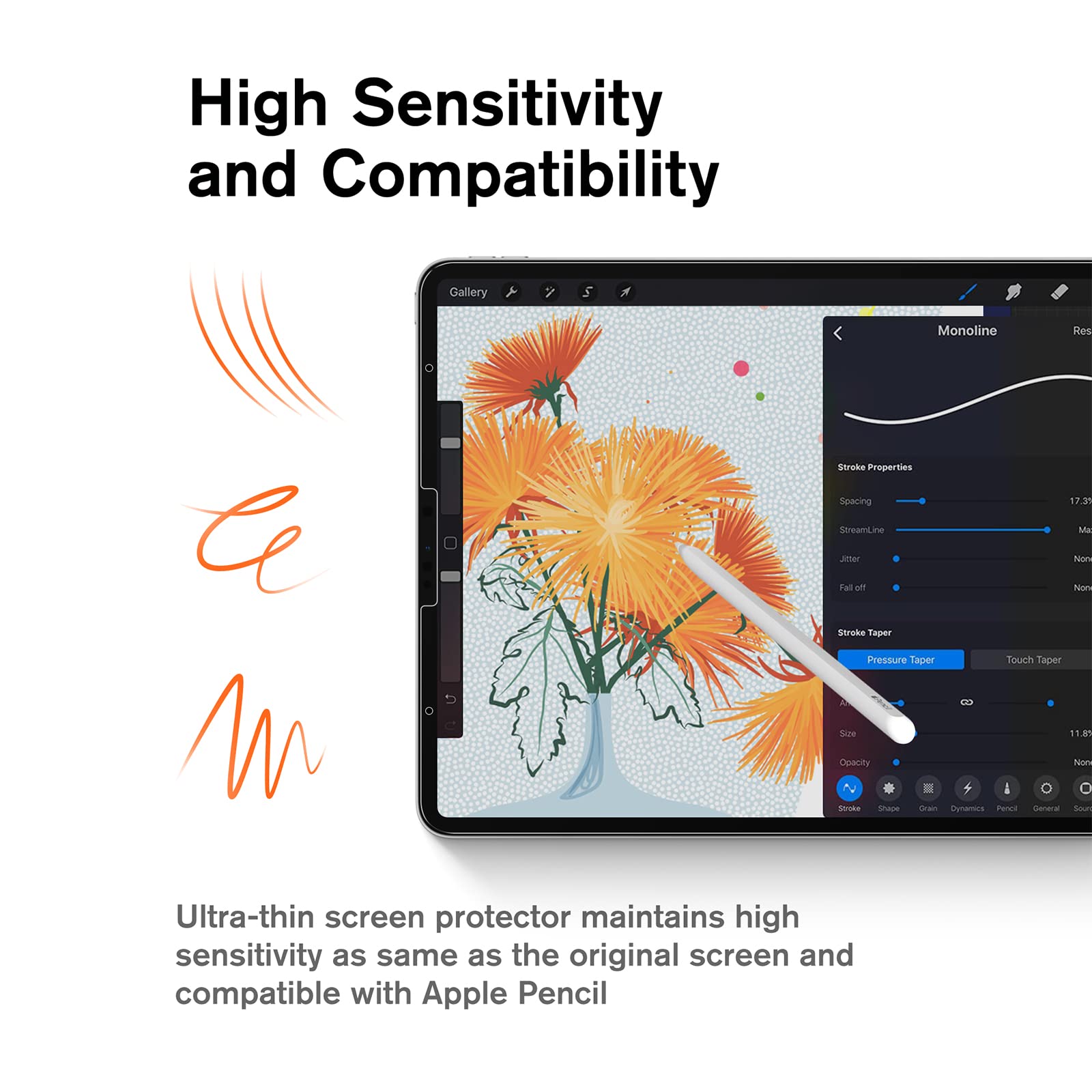 KCT Paperfeel Pro Privacy Screen Protector Compatible with iPad Air 5th Generation iPad Air 4th Generation (10.9 inch, 20222020) iPad Pro 11 Inch 2021&2020&2018(3rd&2nd&1st Gen),