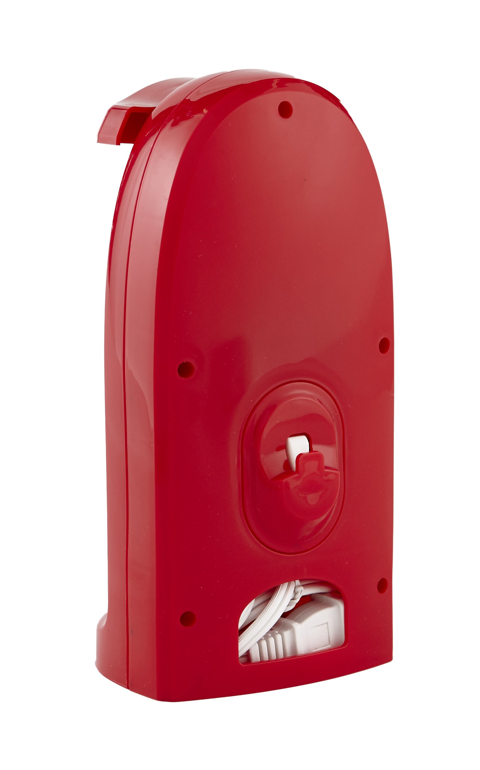 IMUSA USA Electric Can Opener with Bottle Opener and Knife Sharpener, Red Small