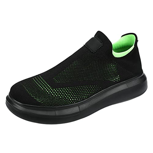 FASDNENDYS 2022 Women's Spring and Summer Color Blocking Large Outdoor Walking Flying Weaving Mesh Water Proof Running Shoes Women