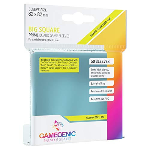 GameGenic Prime Board Game Sleeves – Bundle of 2 Packs - Big Square