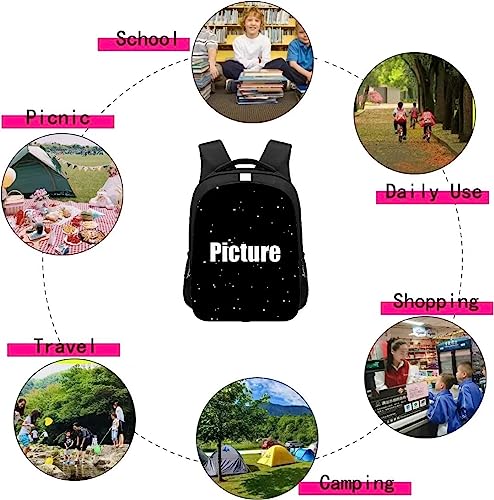 JHMYGSWK Fashion Kids Backpack Large Capacity School Backpack Multiple Pockets Anime Schoolbag-4