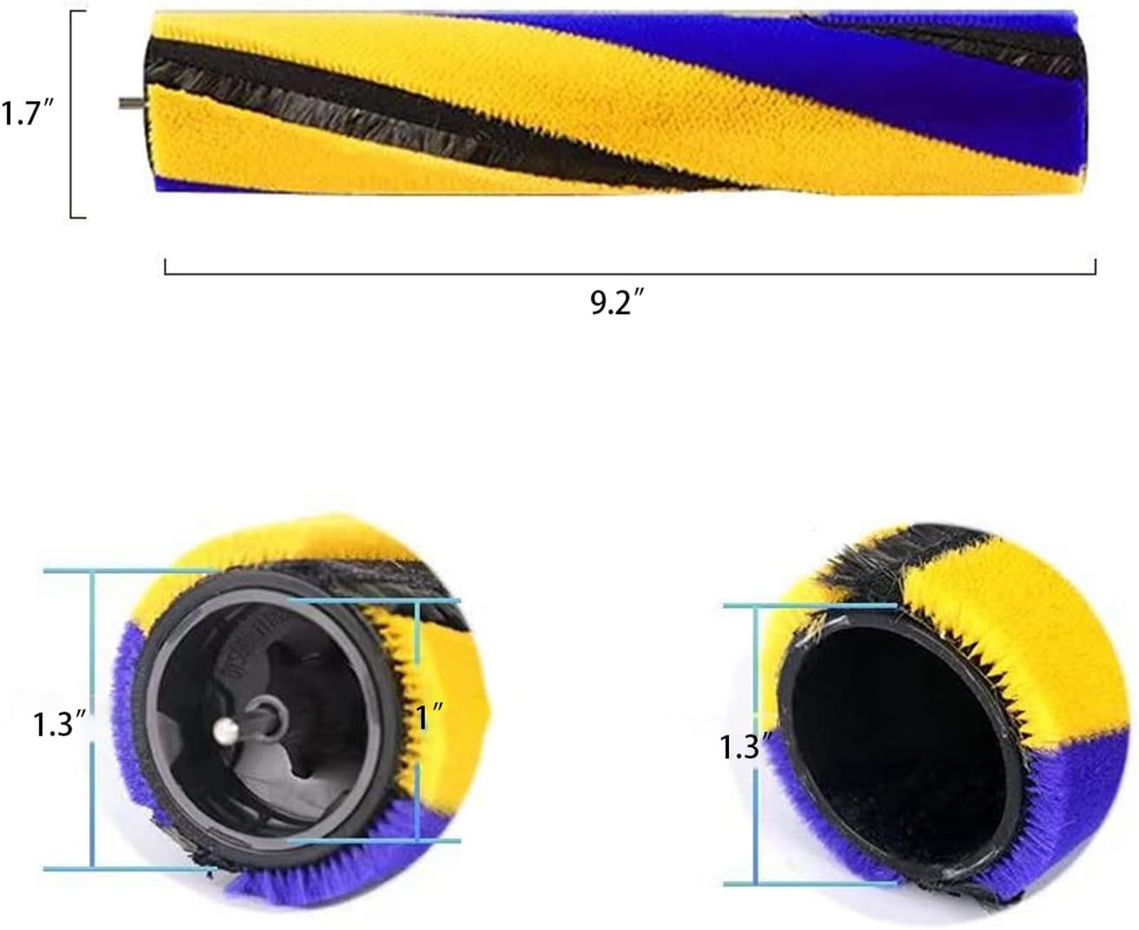 dhrszpd Soft Roller Brush Bar Replacement Spare Parts Main Brush Roller Fit for Dyson V12 V15 Handheld Vacuum Cleaner,Part No.971634-01