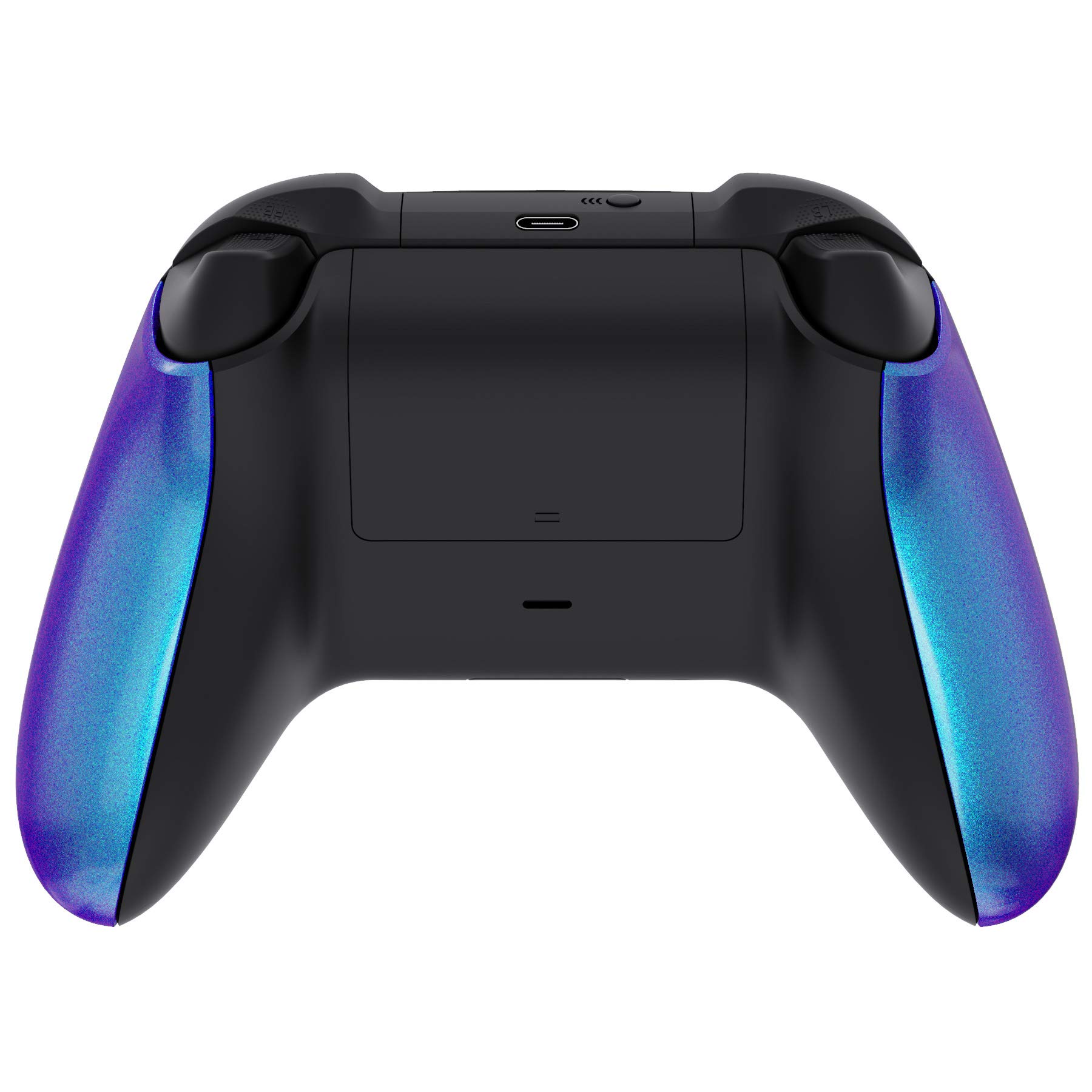 eXtremeRate Replacement Side Rails Grip for Xbox Core Wireless Controller, Chameleon Purple Blue Accessories Back Panesl Handles Cover Shell for Xbox Series X & S Controller [Controller Excluded]