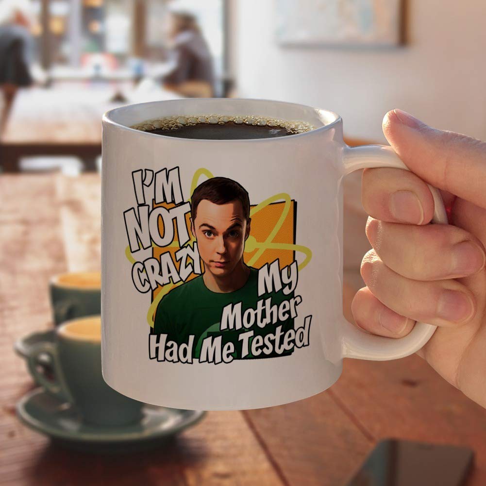 GRAPHICS & MORE Big Bang Theory Sheldon Cooper I'm Not Crazy Ceramic Coffee Mug, Novelty Gift Mugs for Coffee, Tea and Hot Drinks, 11oz, White