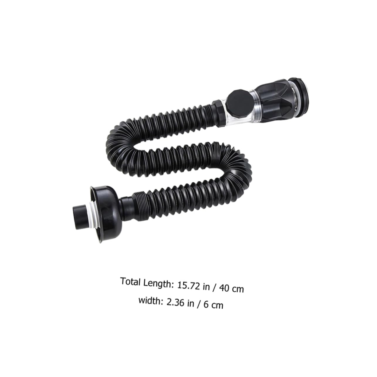 ORFOFE Sewer Drain Bathroom Sink Drain Kit Kitchen Sink Drain Tail Flexible Drain Sink Parts Sink Extension Drainage Drain Sewer Stainless Steel Components