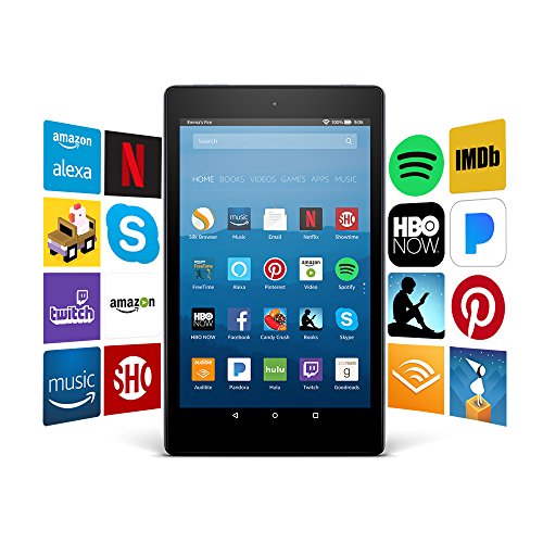 Fire HD 8 Tablet with Alexa, 8" HD Display, 32 GB, Black - with Special Offers (Previous Generation β 7th)
