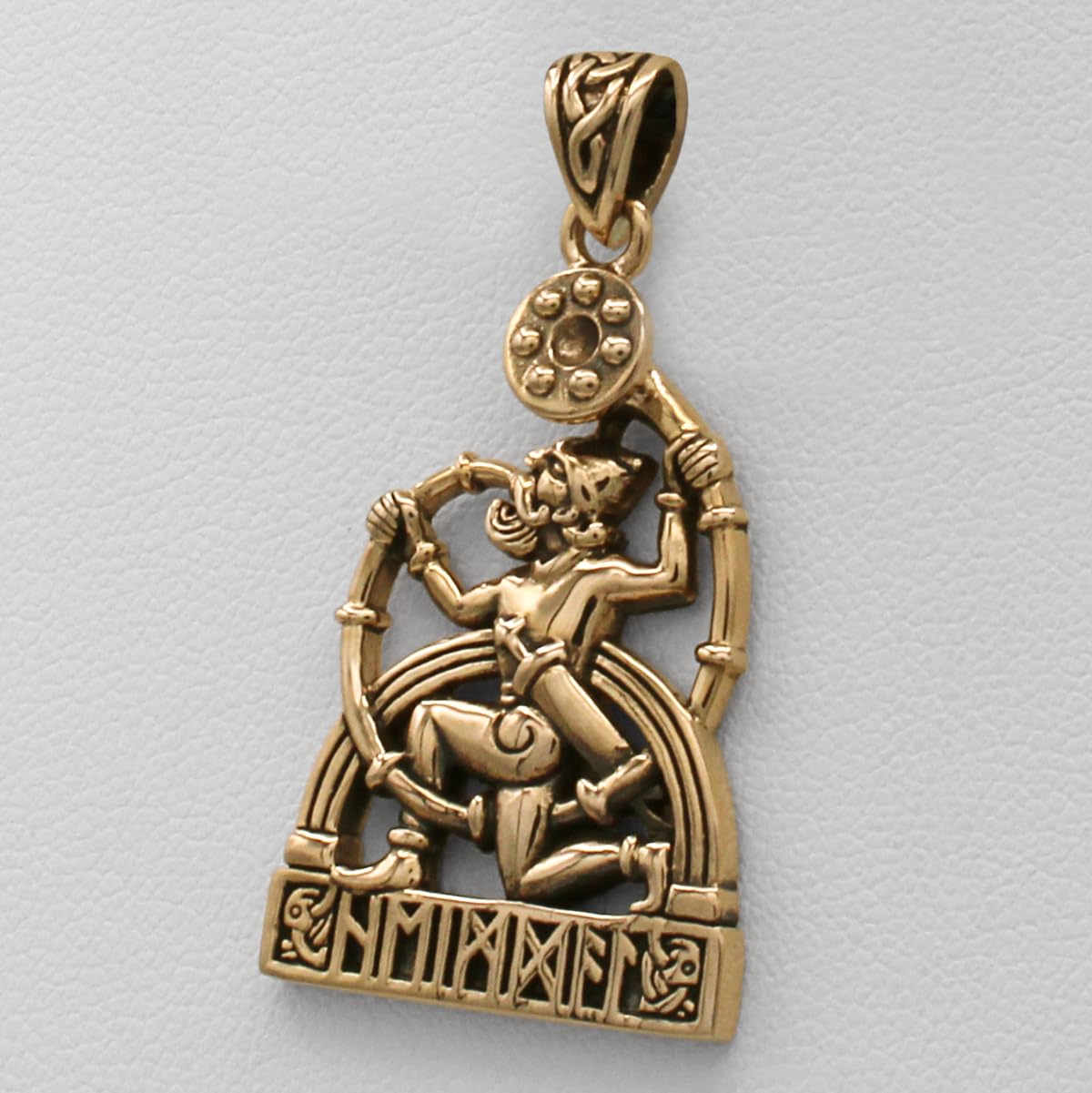 Dryad Design Heimdall Pendant Viking God - Bronze Norse Jewelry for Men or Women