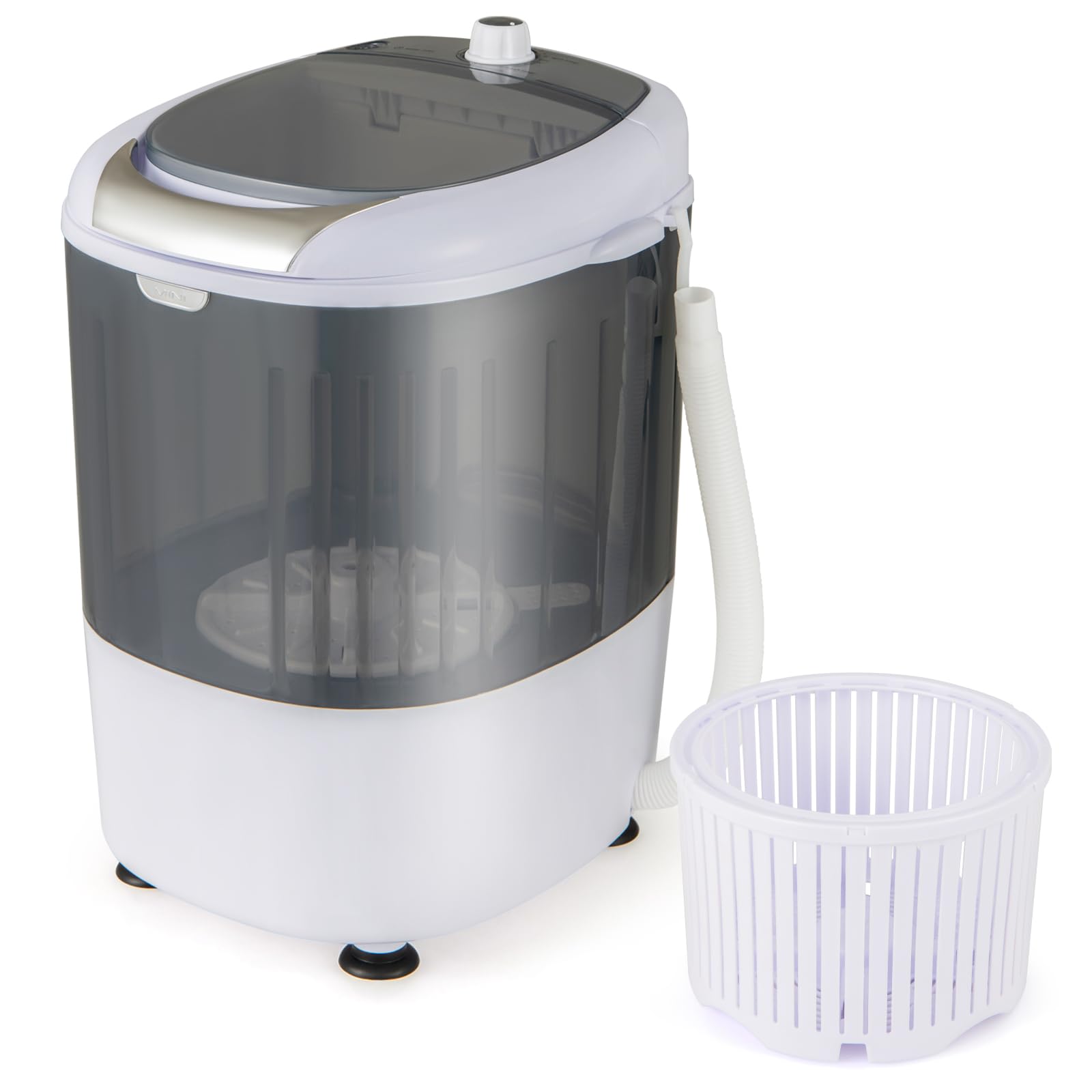 MEDIMALL GX24977-PE, Mini Washer and Spinner Combo, 5.5lbs, Semi-automatic Compact Laundry Apartment Dorm RV Portable Washing Machine, 5.5 LBS Capacity
