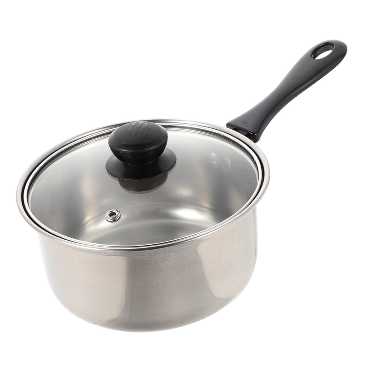SHOWERORO 1Set Stainless Steel Handheld Soup Pot Stovetop Cooking Pot for Milk and Soup Heating Kitchen Essentials and Easy to Use