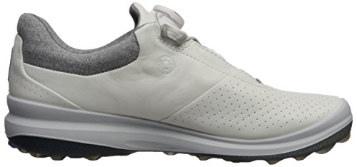 ECCO mens Biom Hybrid 3 Boa Gore-tex Golf Shoe, White/Dynasty Yak Leather, 12-12.5 US