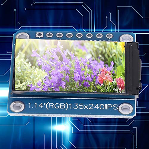 KUIDAMOS TFT Display Screen Module, 8P 4-Wire SPI Interface 135x240 28 x 31.4mm Screen Module 1.14 Inches 1.1 X 1.2in DIY Circuit