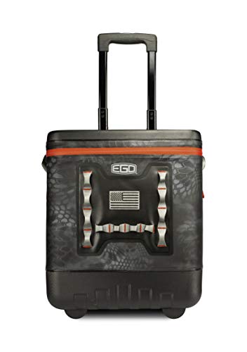 EGO Kryptek Beer Cooler, Fishing Storage Bag, High Tech TPU Fabric, 72 Hour Ice Retention, Food & Snack Holder, Angler Must Have
