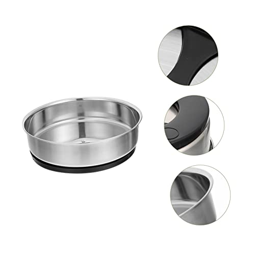 Holibanna 1pc Boxes Rotating Rack Trinket Tray Stainless Steel Container Makeup Pallets Pantry Susan Rotating Rack Household Storage Boxes Non-slip Storage Cases Fruit Containers Food