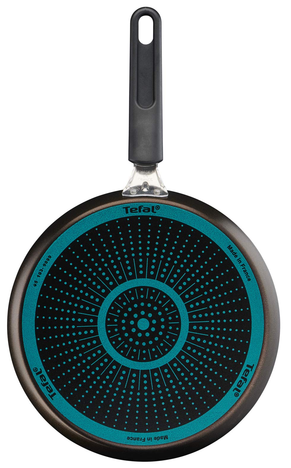Tefal B55509 Easy Cook and Clean Crepe Pan 25 cm | Non-Stick Coating | Safe | Thermal Signal | Stable Base | Ideal Shape | Healthy Cooking | Black