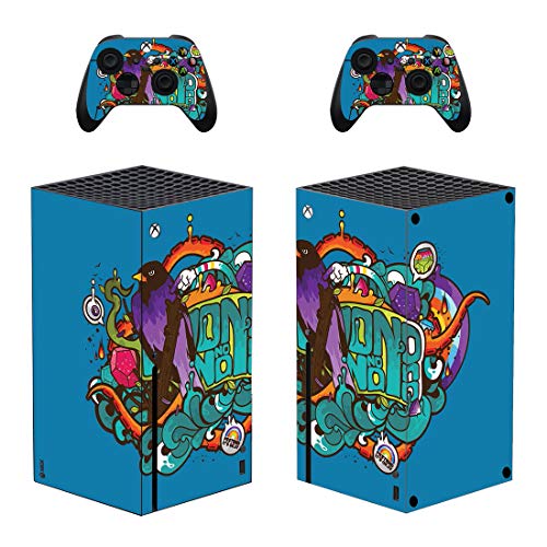 FELIPE SEIJI KUBA Vinyl Skin Sticker Cover Decal for Microsoft Xbox Series X Console and Remote Controllers multi color HD Printing