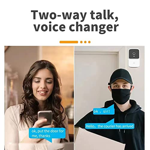 MIANHT ๐ผ๐ฎ๐ฌ๐พ๐ป๐ฒ๐ฝ๐ Cameras Wireless Outdoor - Home ๐ผ๐ฎ๐ฌ๐พ๐ป๐ฒ๐ฝ๐ Cameras, Ring Doorbell Camera Wireless, WiFi Rechargeable ๐ผ๐ฎ๐ฌ๐พ๐ป๐ฒ๐ฝ๐ Door Doorbell