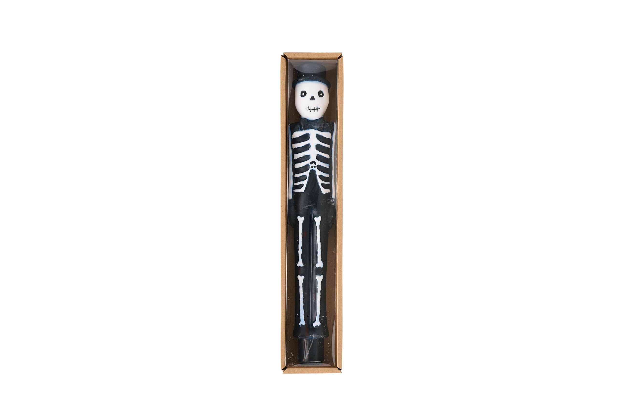 Mud Pie Halloween Taper Candle, Skeleton, 10"